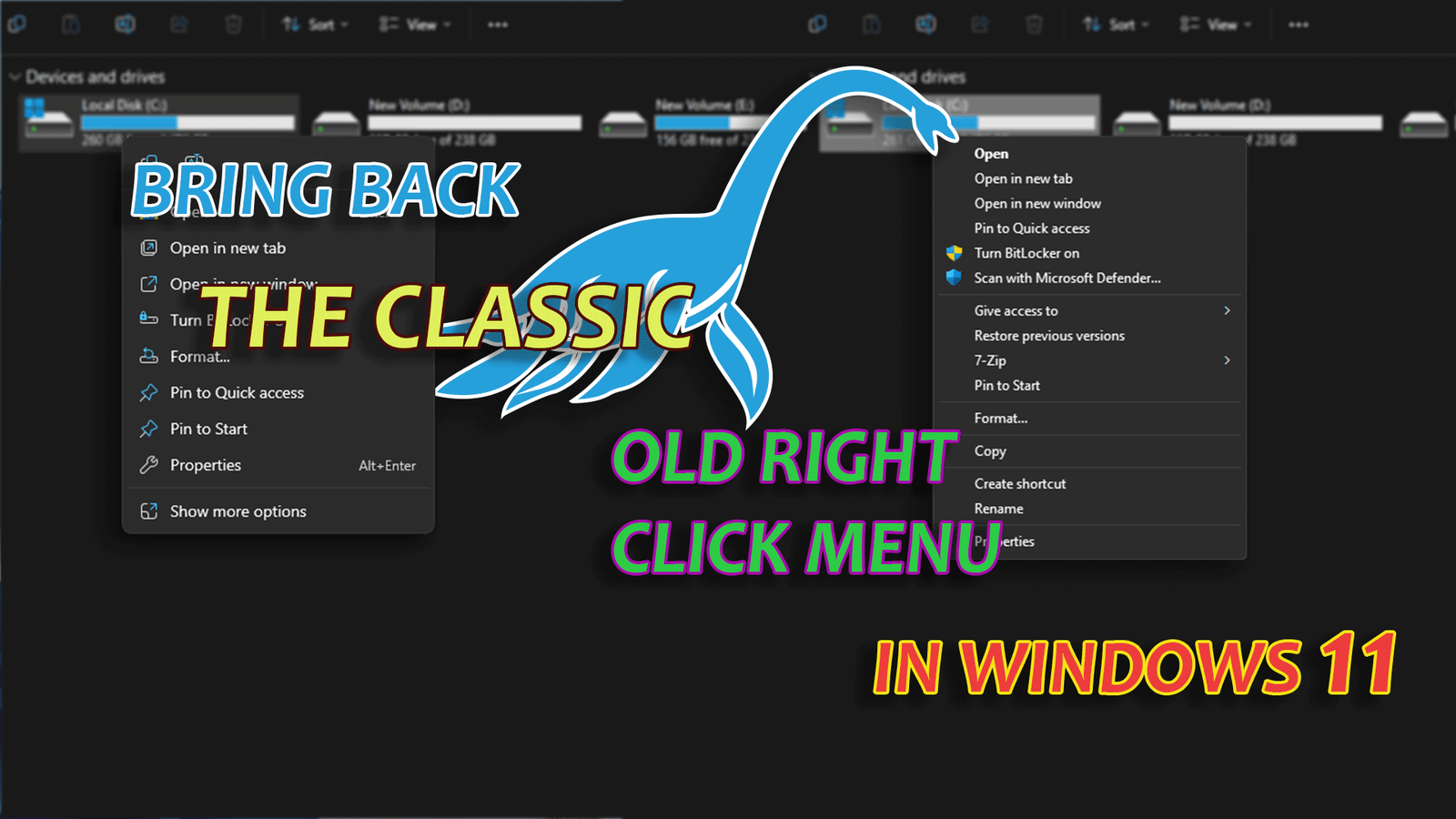 How to bring back the classic old right click menu in Windows 11 - ALL ...
